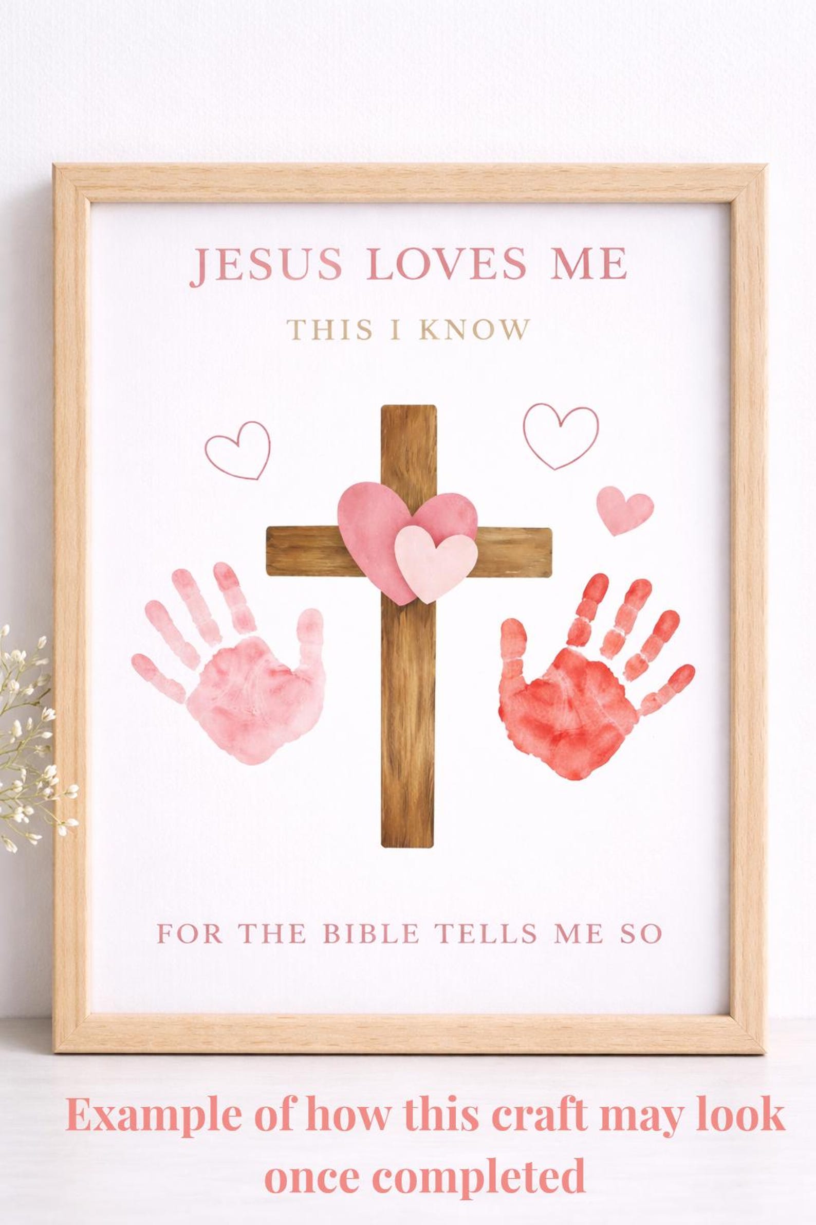 Jesus Loves Me Valentine’s Day Christian Activity for Kids | Handprint ...
