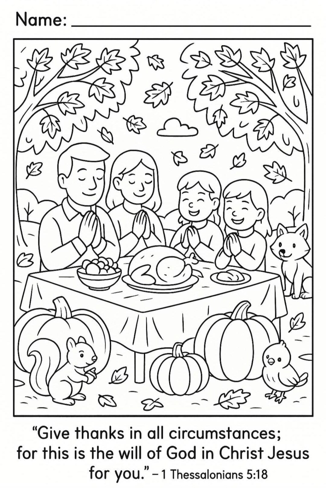 Thanksgiving Kids Activity Bundle: Coloring, Cards, Placemat (PDF + PNG ...