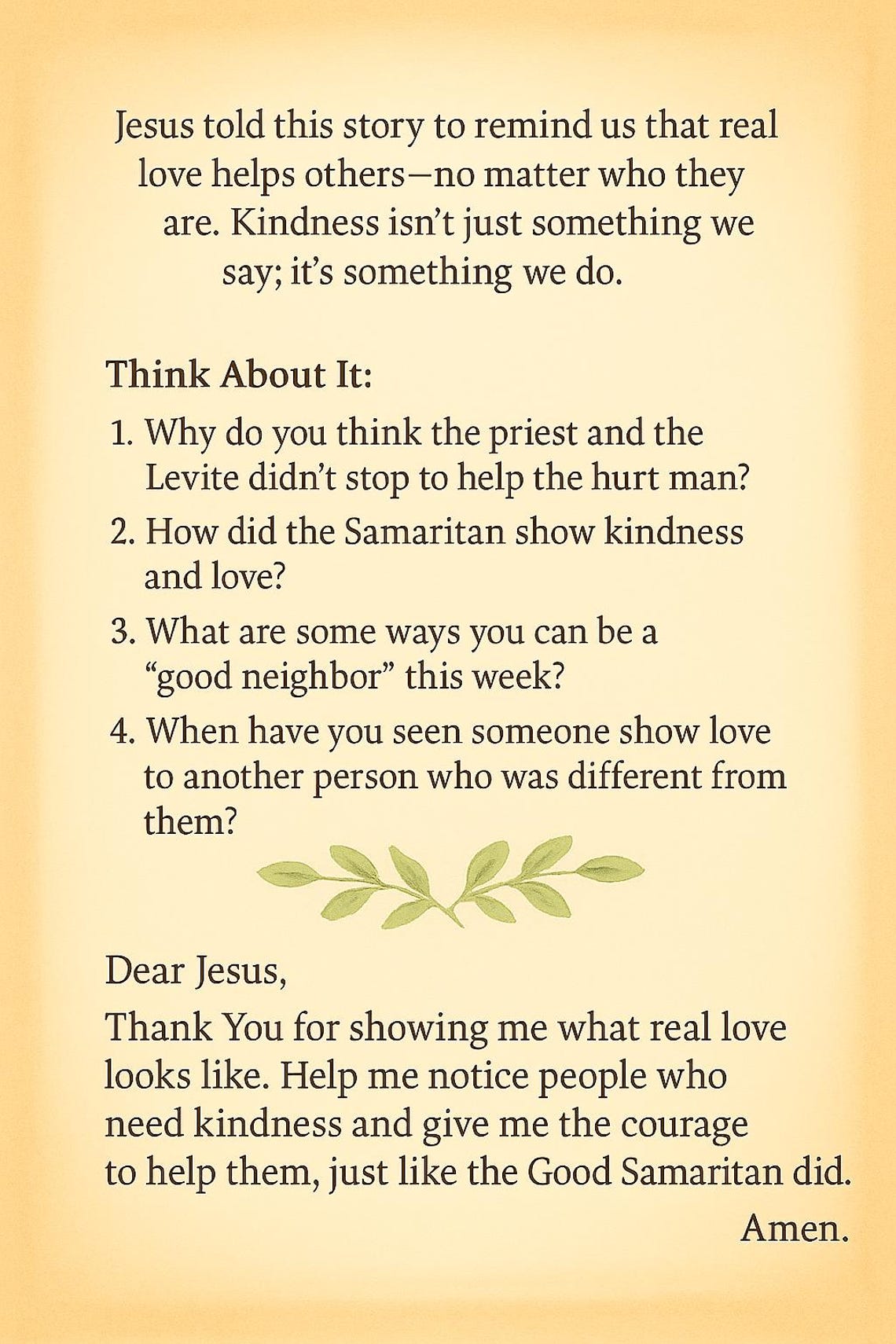 The Good Samaritan Kids Bible Lesson | Printable Devotional & Coloring ...
