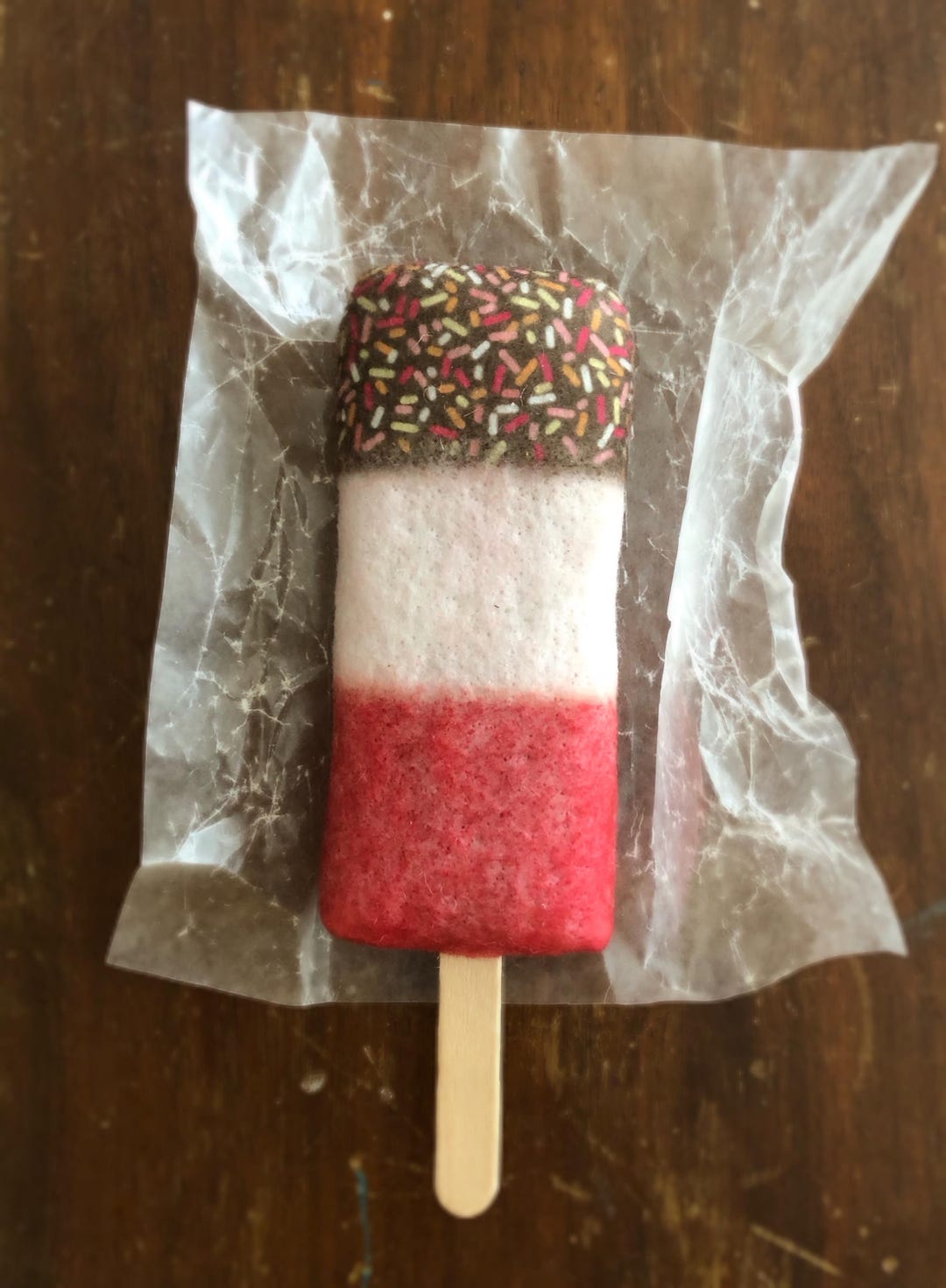 PLAY FOOD Fab Ice Cream Bar, Ice Lolly, Felt Food, Fake Food Decor ...