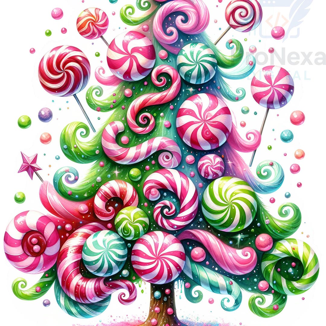 Christmas Tree Clipart Bundle: High-resolution Pngs (digital Download ...