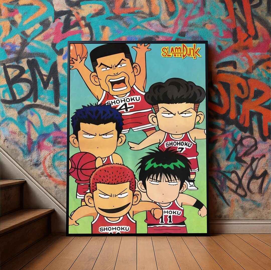 Slam Dunk Poster, Hanamichi Sakuragi Art, Anime Wall Art - Etsy