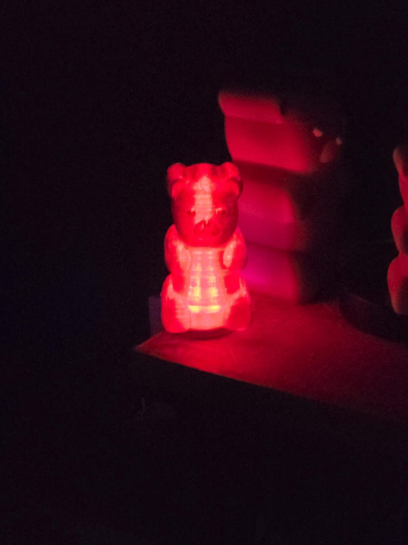 Gummy Bear Night Light: 3D Printed Desk Lamp for Kids & Adults - Etsy