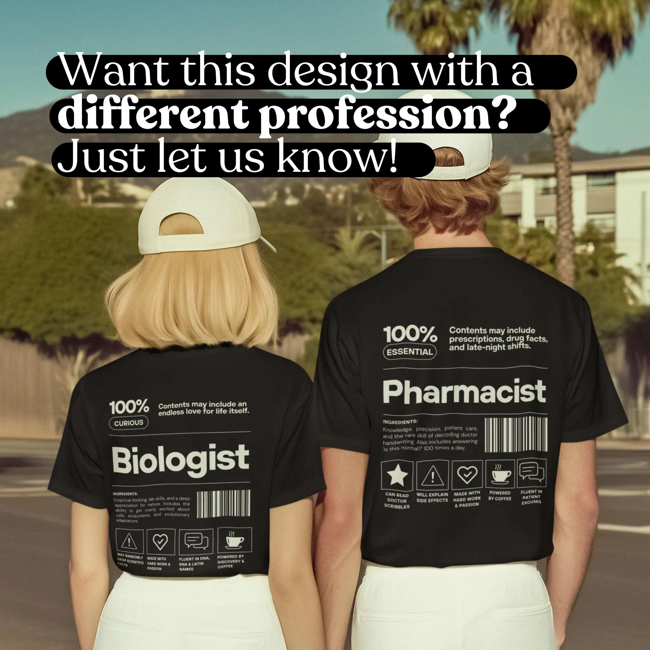 Custom Biologist Shirt Funny Graduation Gift Marine Biologist Wildlife ...