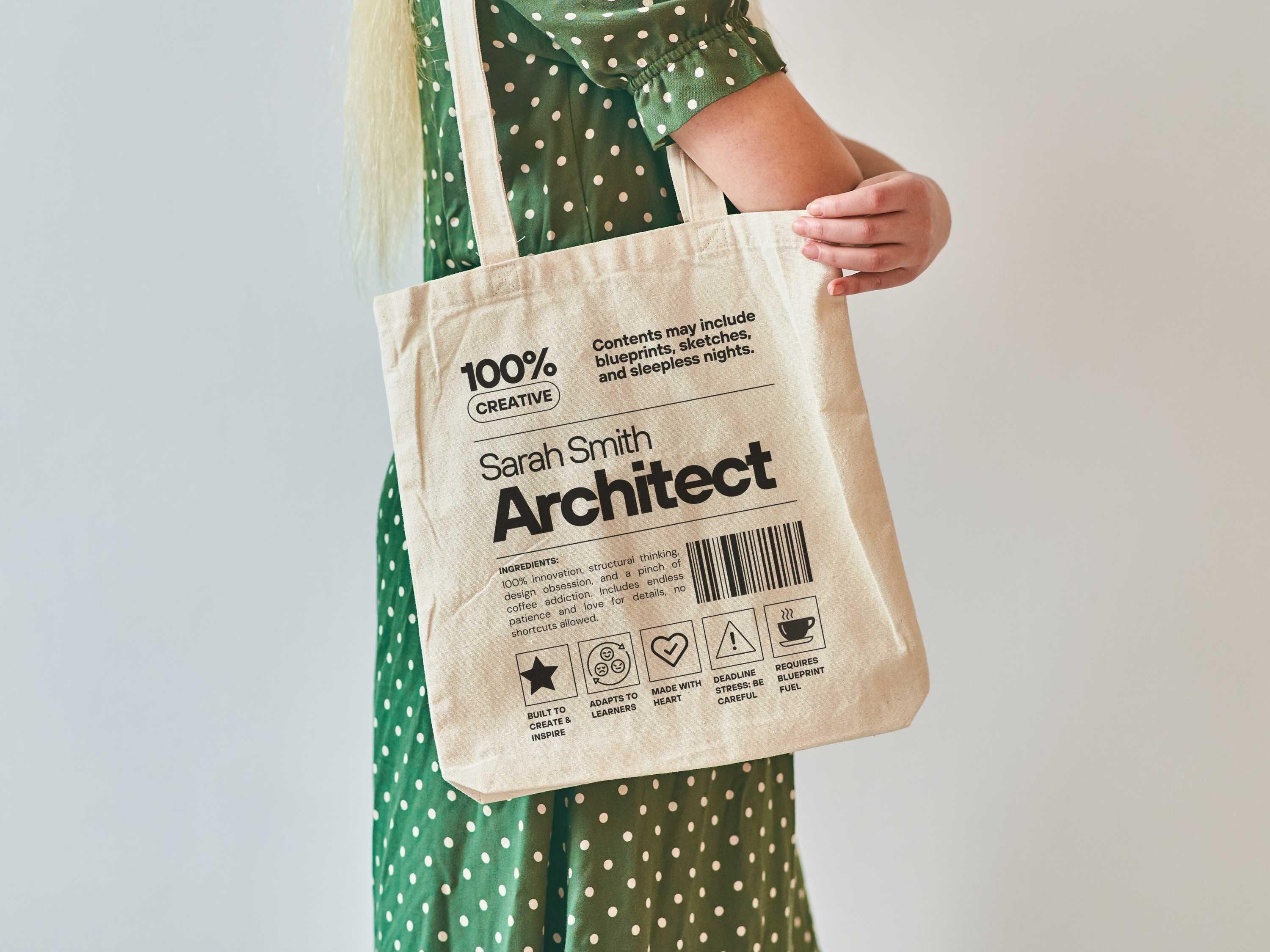 Personalized Architect Tote Bag, Custom Architect Gift, Funny ...