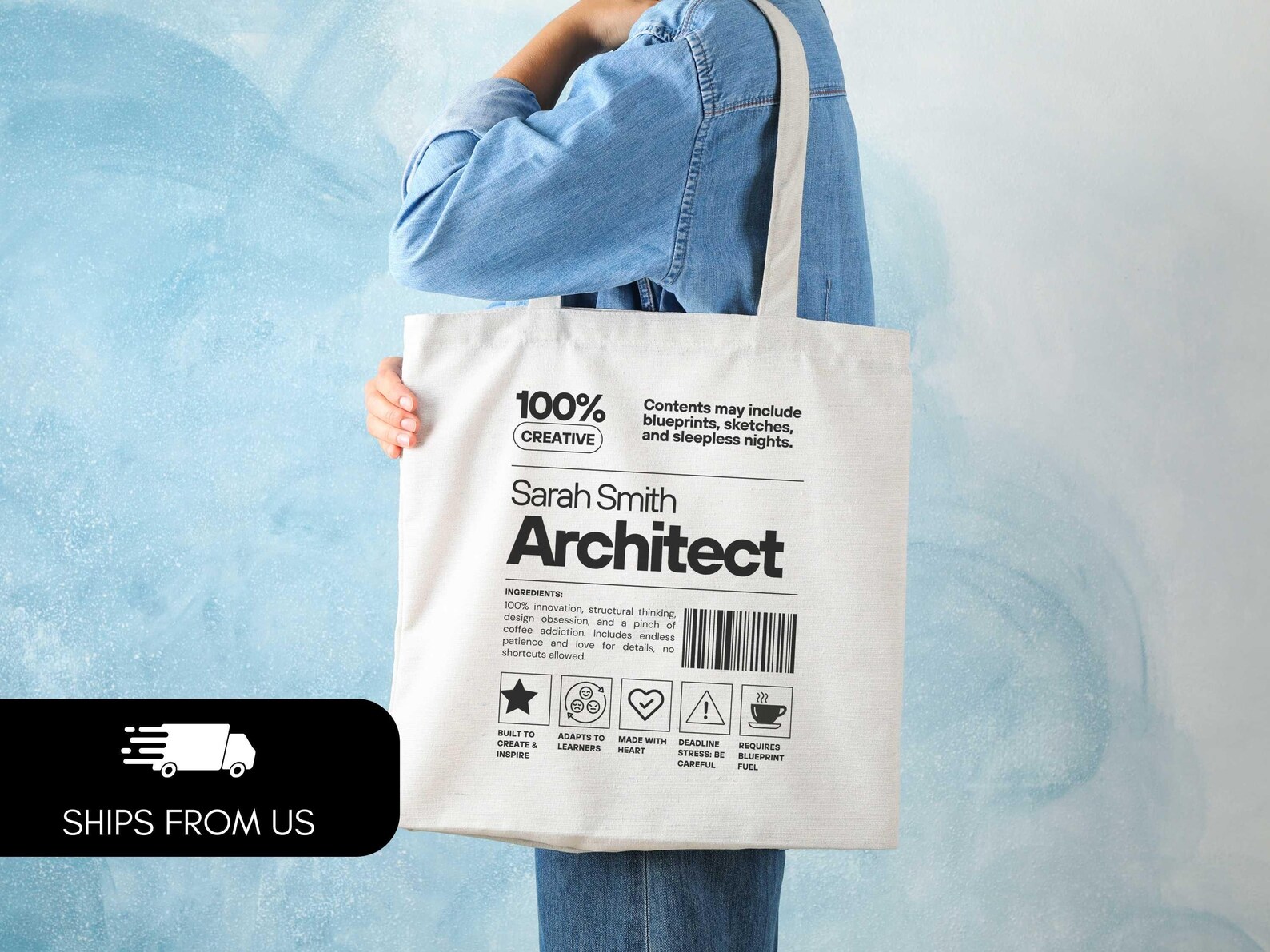 Personalized Architect Tote Bag, Custom Architect Gift, Funny ...