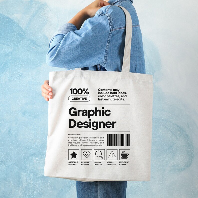 Graphic Designer Tote Bag, Funny Web Designer Gift, UI UX Designer ...