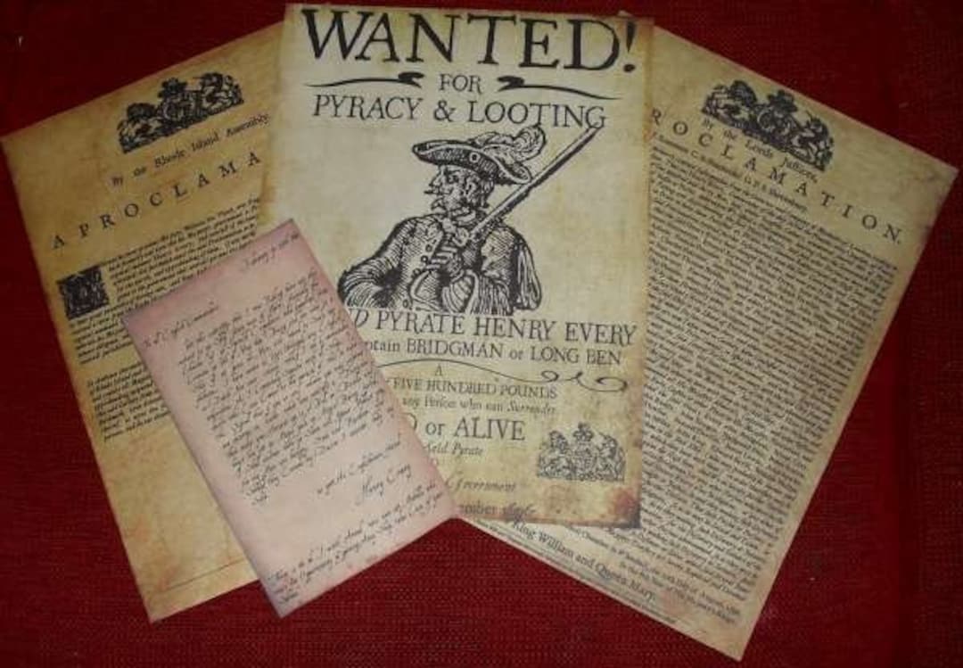 Henry Every Document Set - Etsy