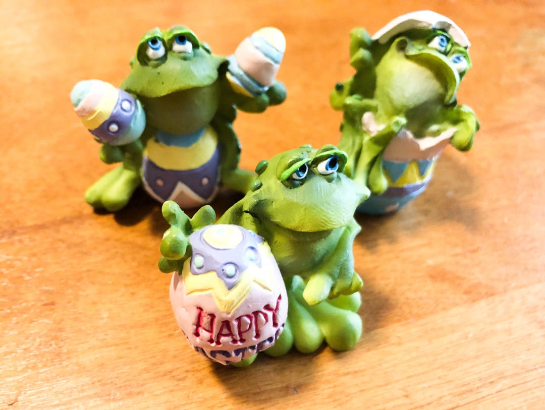 Easter Frogs Mini Easter Egg Frogs Easter Decorations Gift for Frog ...