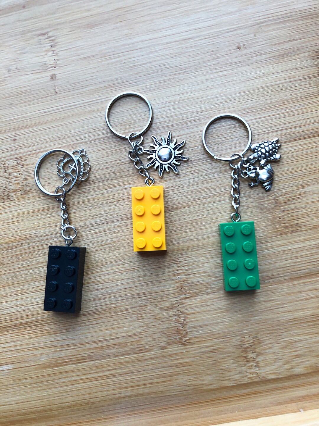 Brick Block Key Chain Building Block Key Chain Made With Authentic Lego ...