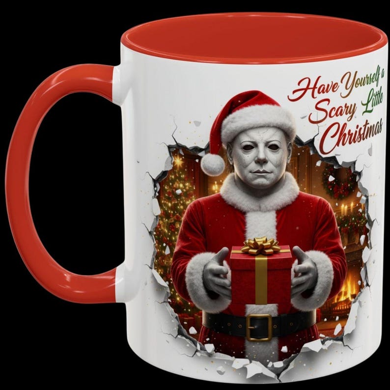 Christmas Horror Mug PNG Bundle 11oz and 15oz – Michael Myers Pennywise ...