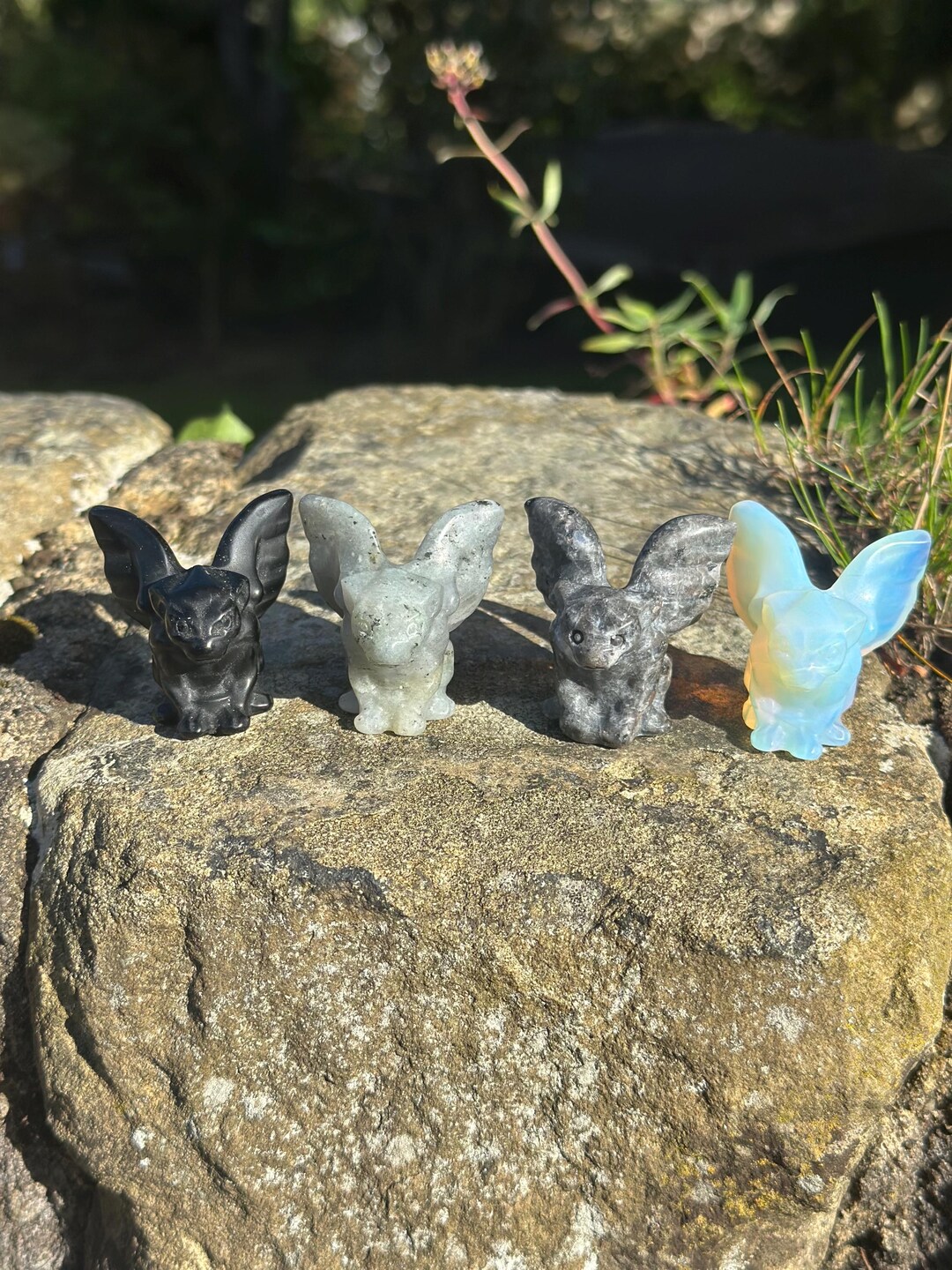 Crystal Gargoyle Carvings | Halloween Decor, Metaphysical Guardian - Etsy