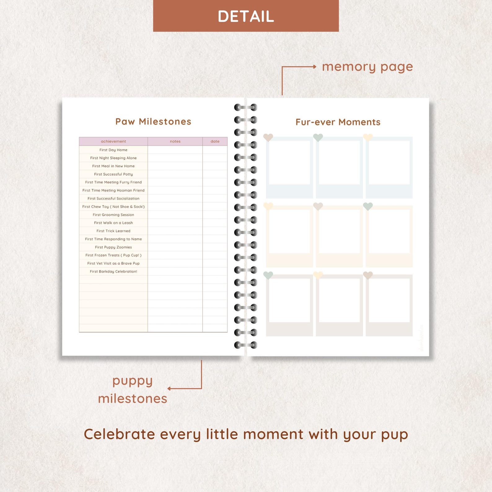 Puppy Planner Printable: Dog Care Journal & Vet Tracker (PDF Download ...
