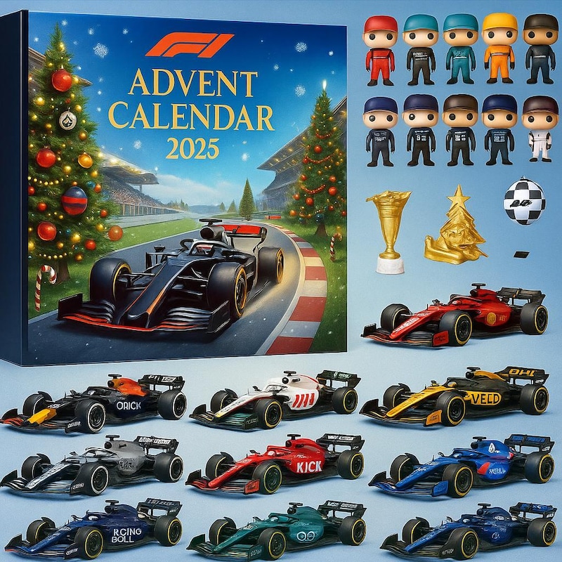 F1 Cars Advent Calendar - Etsy