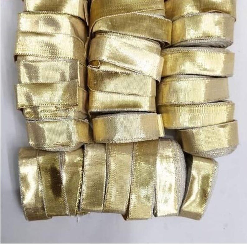 Gota Patti Trim Lace Ribbon: Indian Bridal Saree Border, Dress ...