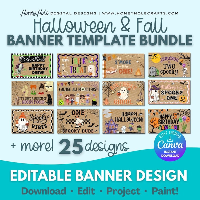 Halloween Banners - Etsy