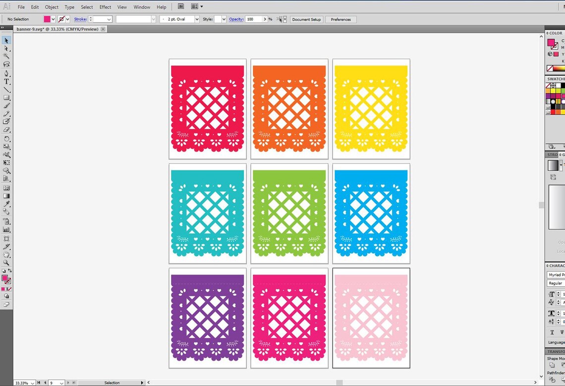Mexican Fiesta Papel Picado Banner: Día De Los Muertos & Cinco De Mayo ...