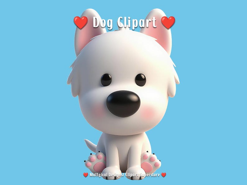 Pawsitively Adorable Dog PNG Clipart– 9 Cute Breeds for Creative ...