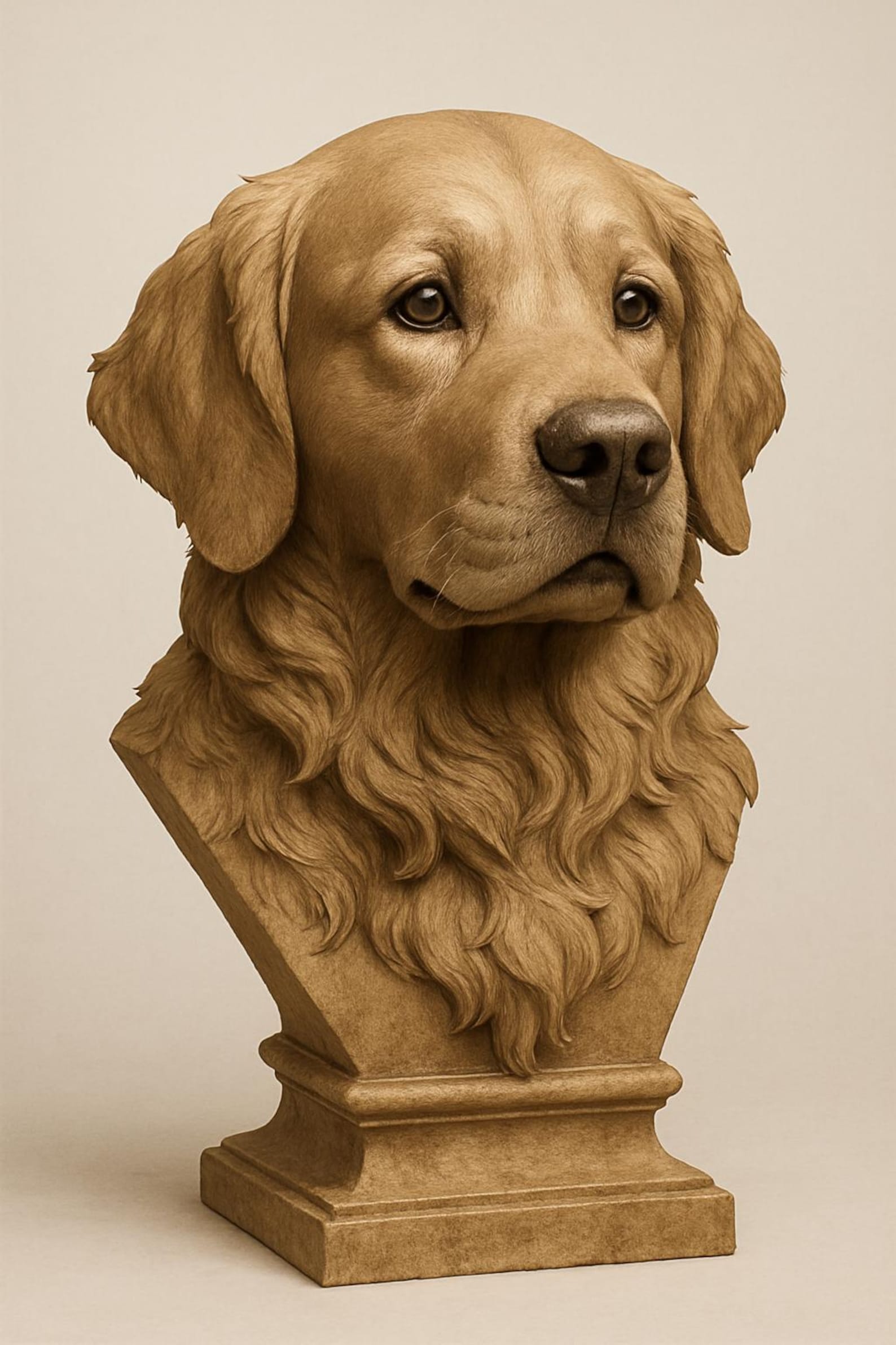 Golden Retriever Bust (stl) - Etsy
