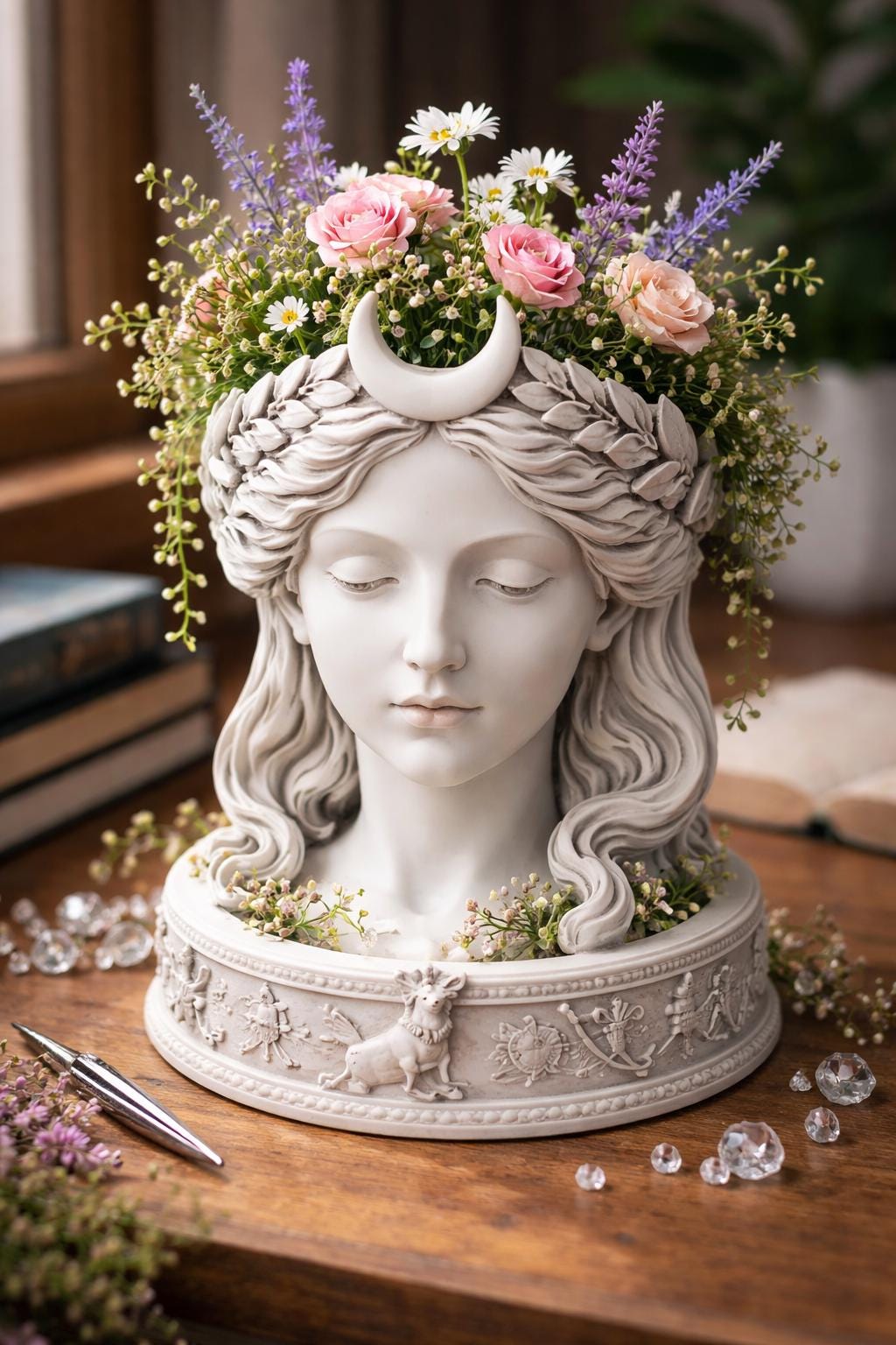 Artemis Themed Desktop Planter (dijital Stl File) - Etsy