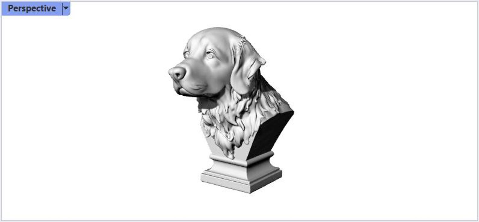 Golden Retriever Bust (stl) - Etsy