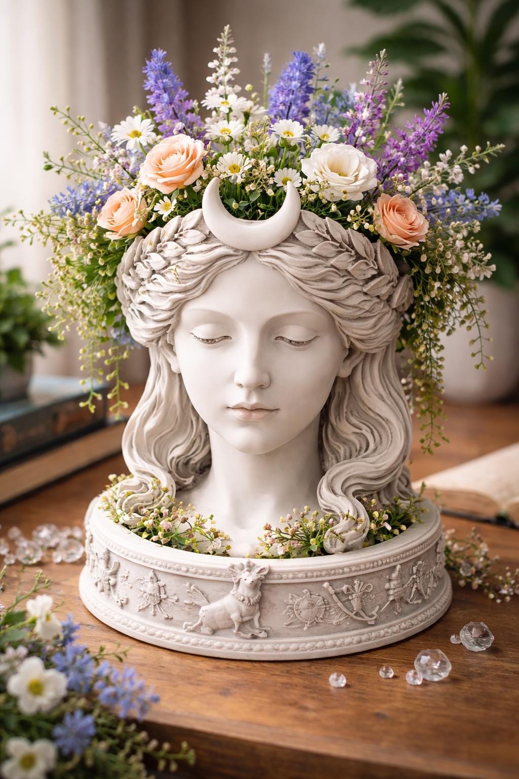 Artemis Themed Desktop Planter (dijital Stl File) - Etsy