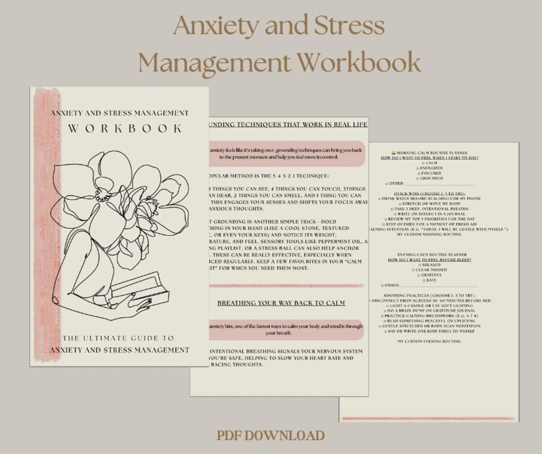 Anxiety and Stress Management Workbook - Become a Better Version of ...