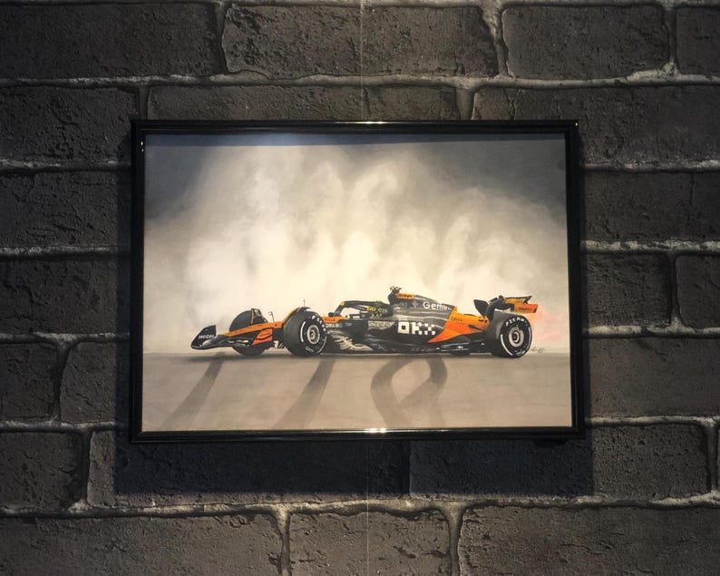 Lando Norris Mclaren MCL39 F1 Car Original Marker Drawing - Etsy