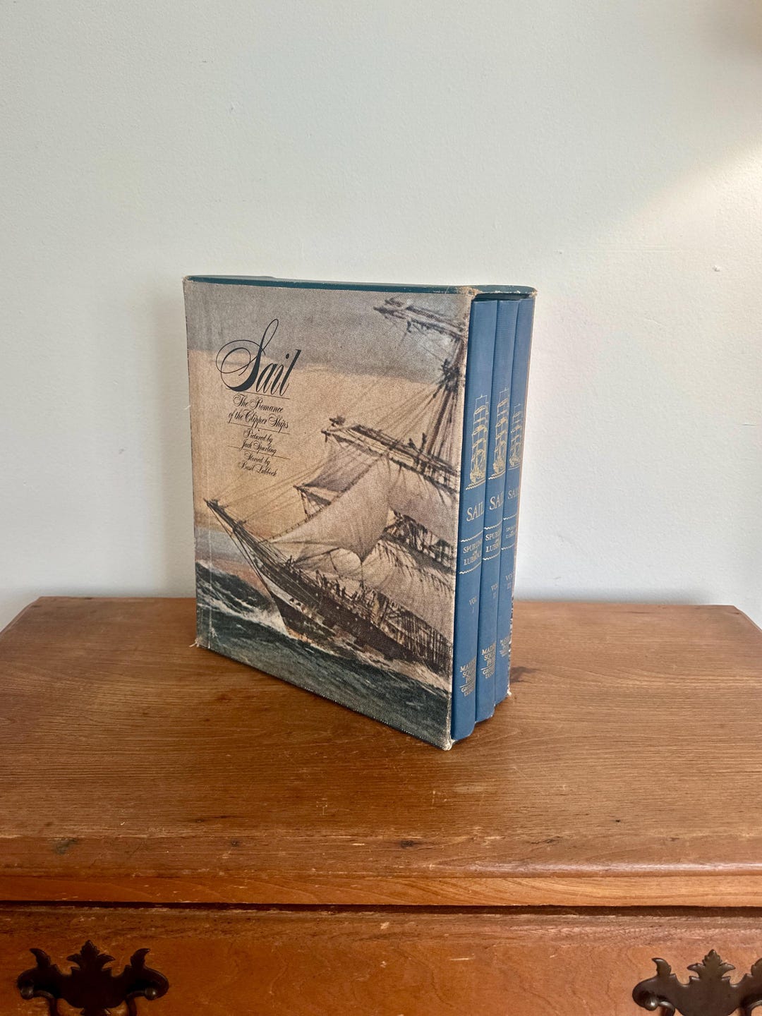 Vintage Sailboat Book Set – Sail: the Romance of the Clipper Ships (vol ...