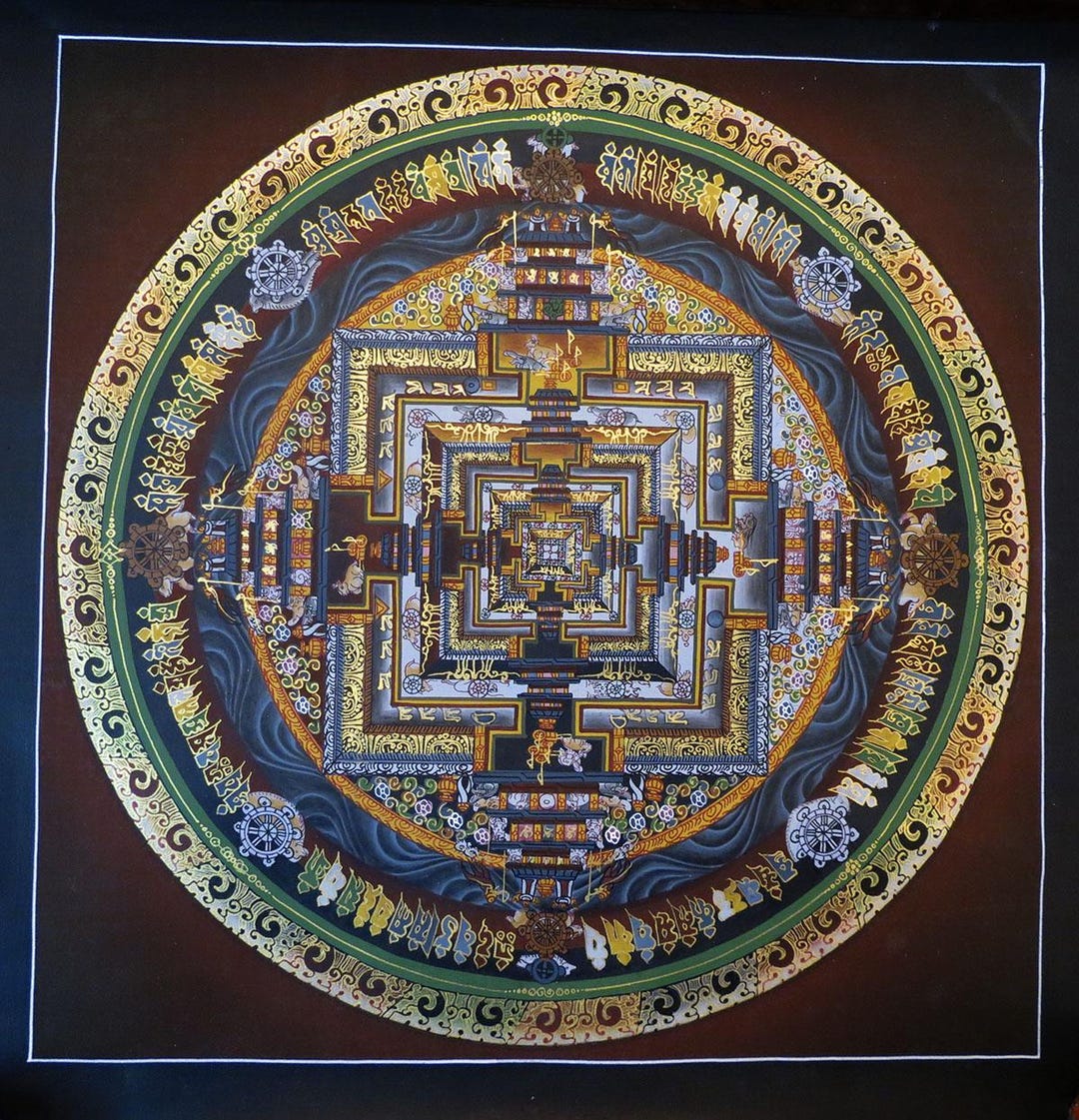 Tibetan Buddhism Ritual Kalachakra Mandala Kalachakra Tantra Hand ...