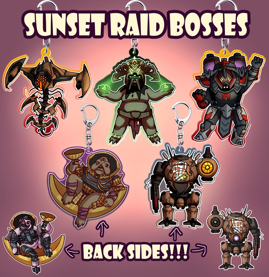 Destiny 2 SUNSET Raid Boss Keychain - Etsy