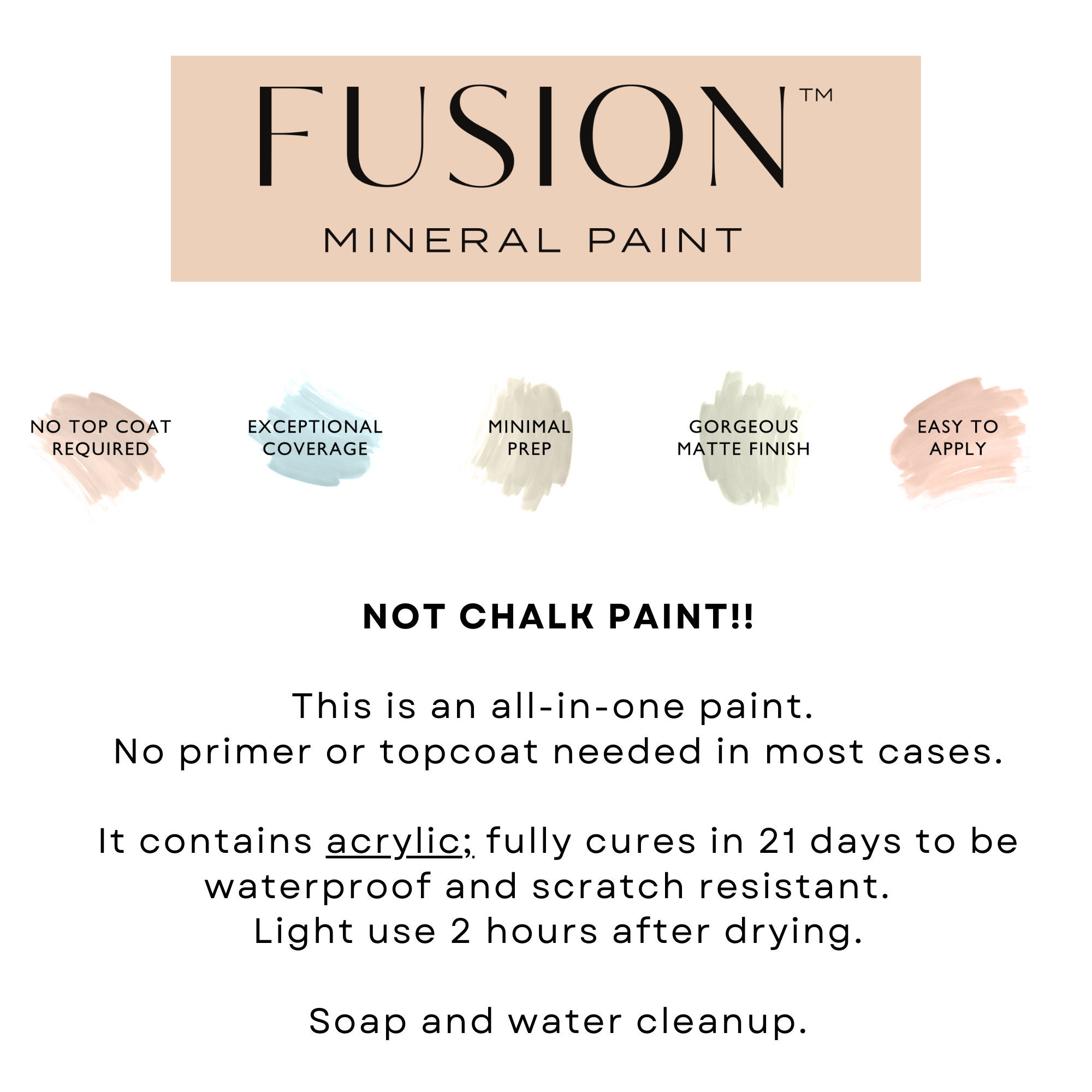 HIGHLANDER Fusion Mineral Paint, All-in-one Eco Friendly Furniture ...