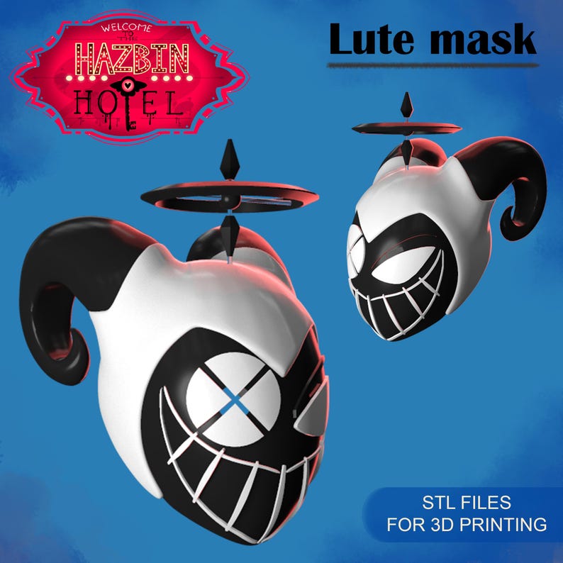 Lute Helmet , Hazbin Hotel Cosplay - STL File for 3D Printing - Etsy