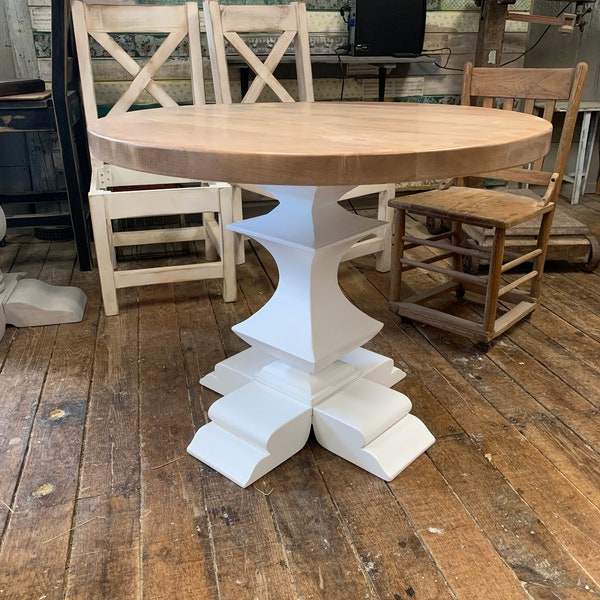Round Pedestal Dining Table - Etsy
