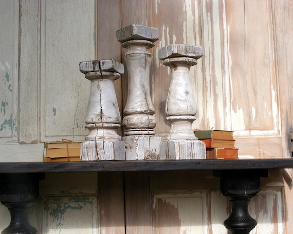 FREE Shippingsuper Chunky Balustrade Candlesticks set of 3 - Etsy
