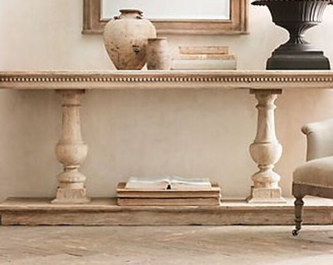 Console Table Handcrafted Unfinished Balustrade 50 X16 X 30 Tall - Etsy