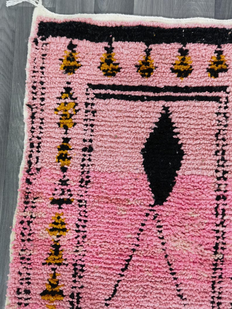 Gorgeous Pink Moroccan Runner Rug, Berber Colorful Runner Rug ...