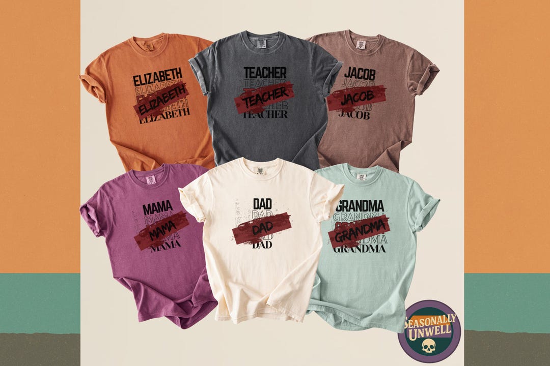 Personalized Gothmas Grunge Christmas Family Group Pajama Shirts ...