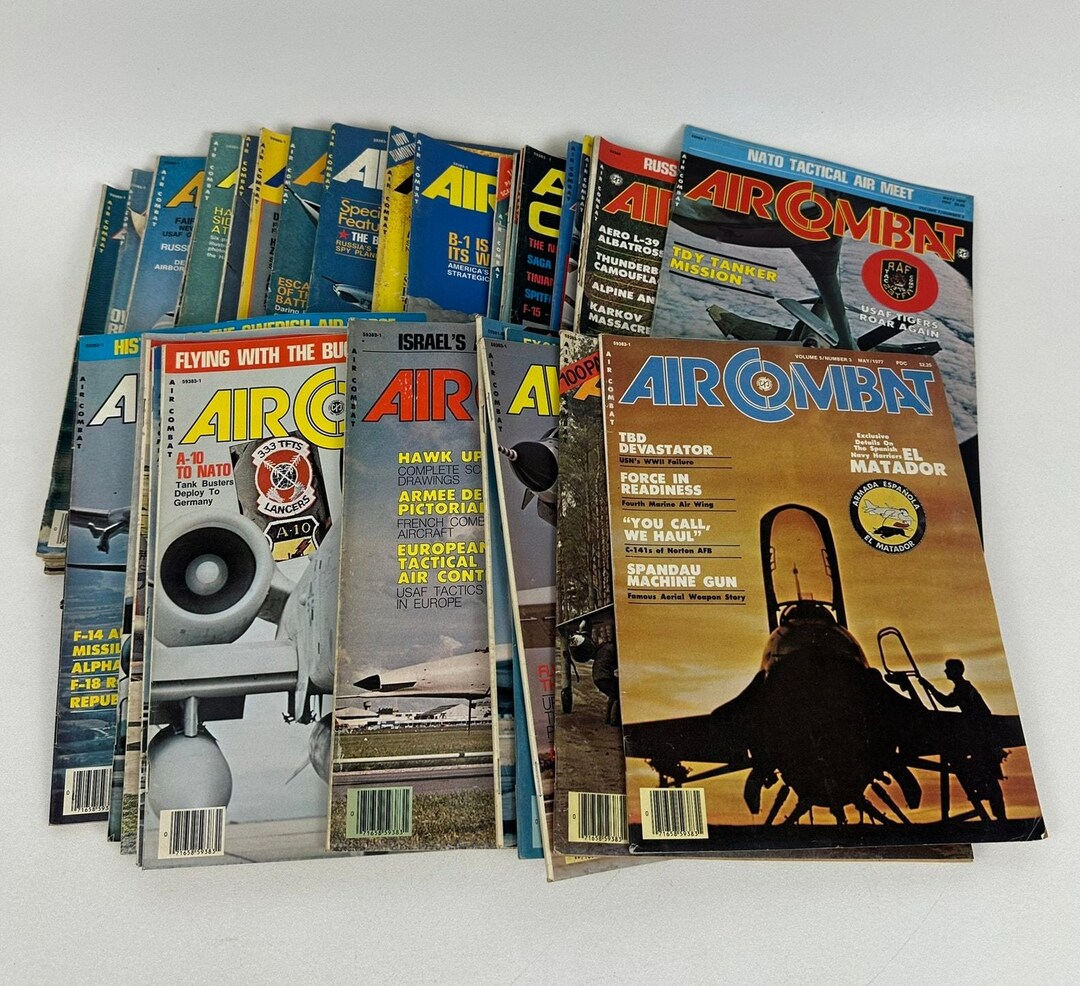 Air Combat Magazines Lot of 35 Issues Military History Air Force ...