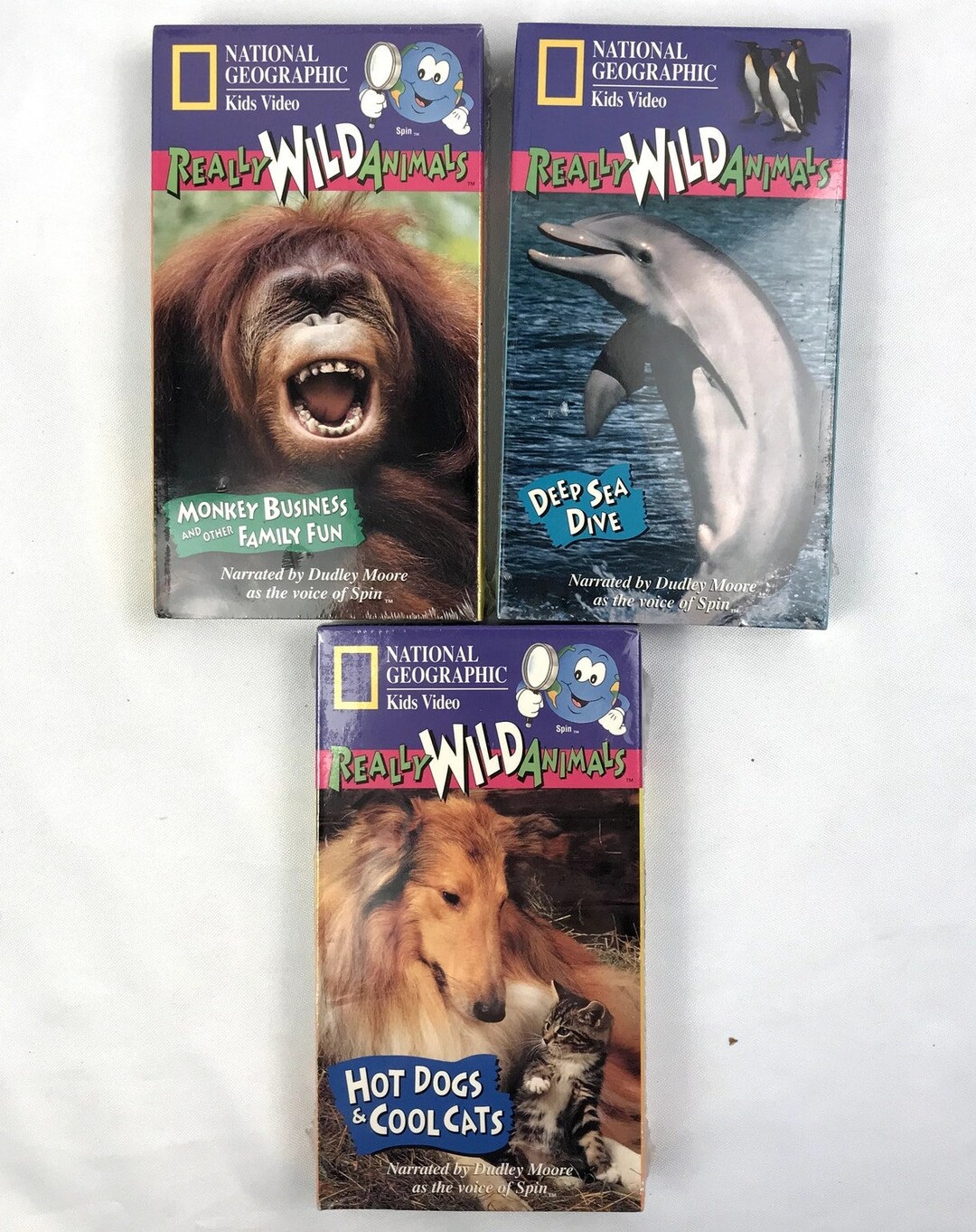 Lot of 3 New National Geographic Really Wild Animals Kids Videos VHS ...