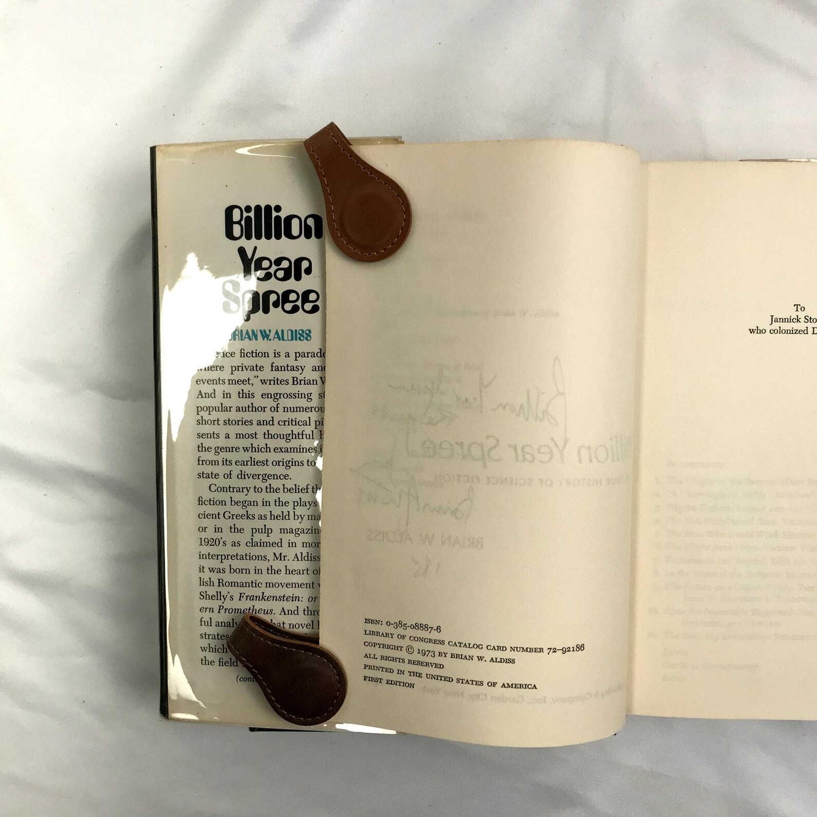 Billion Year Spree by Brian W. Aldiss Signed First Edition Hardcover ...