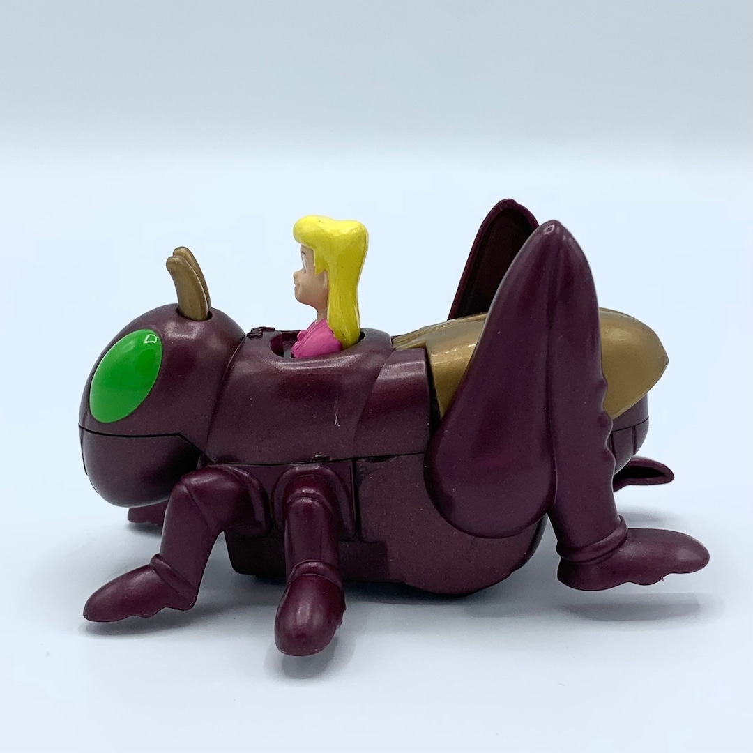 1998 Burger King Kids Club Bug Riders Grasshopper Blonde Girl Green ...