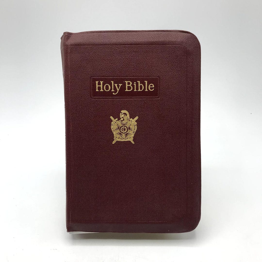 The Holy Bible Demolay Edition Leather Bound Book Gilded 1928 A.J ...