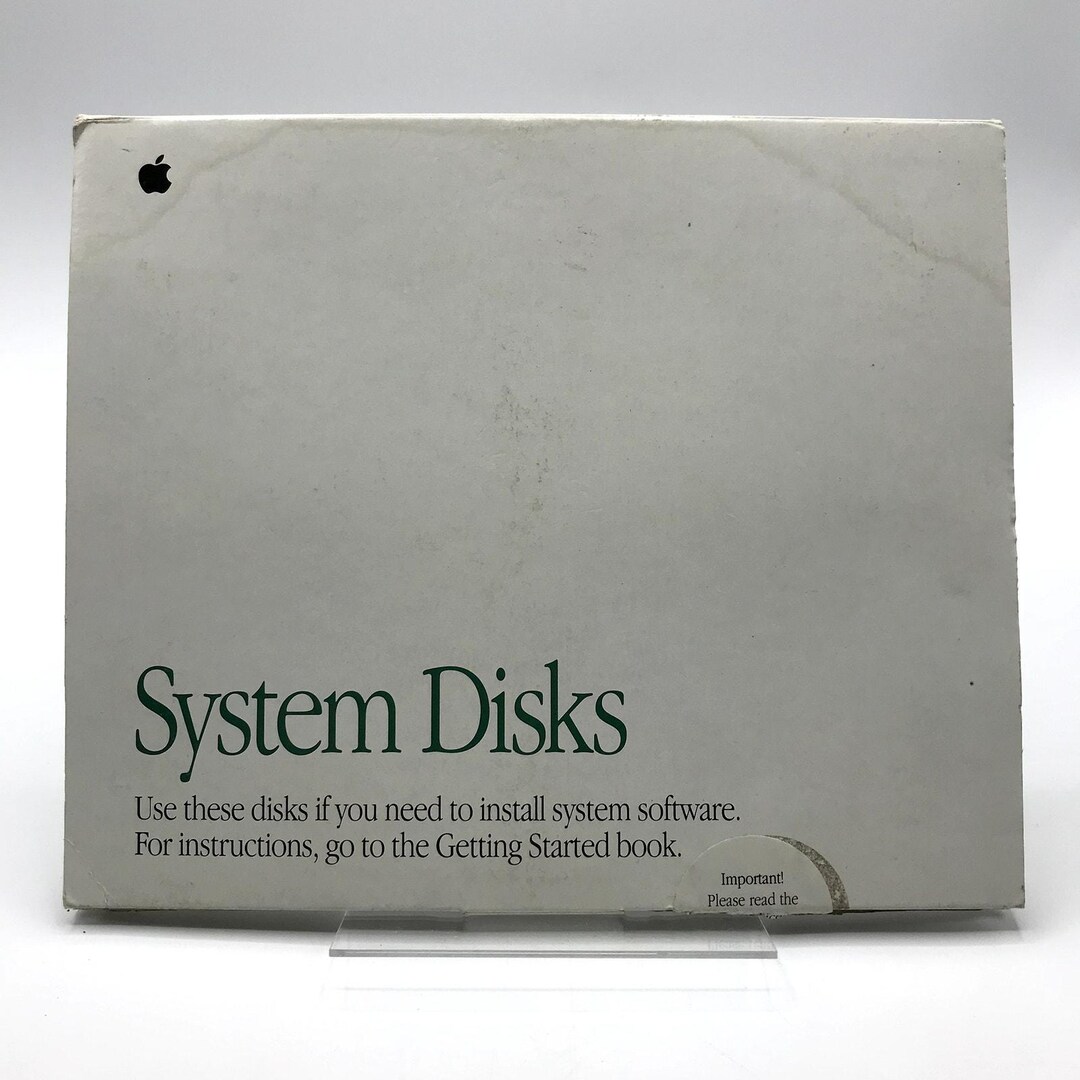 Classic Apple Macintosh System Disks 1991 Software Installation Home ...
