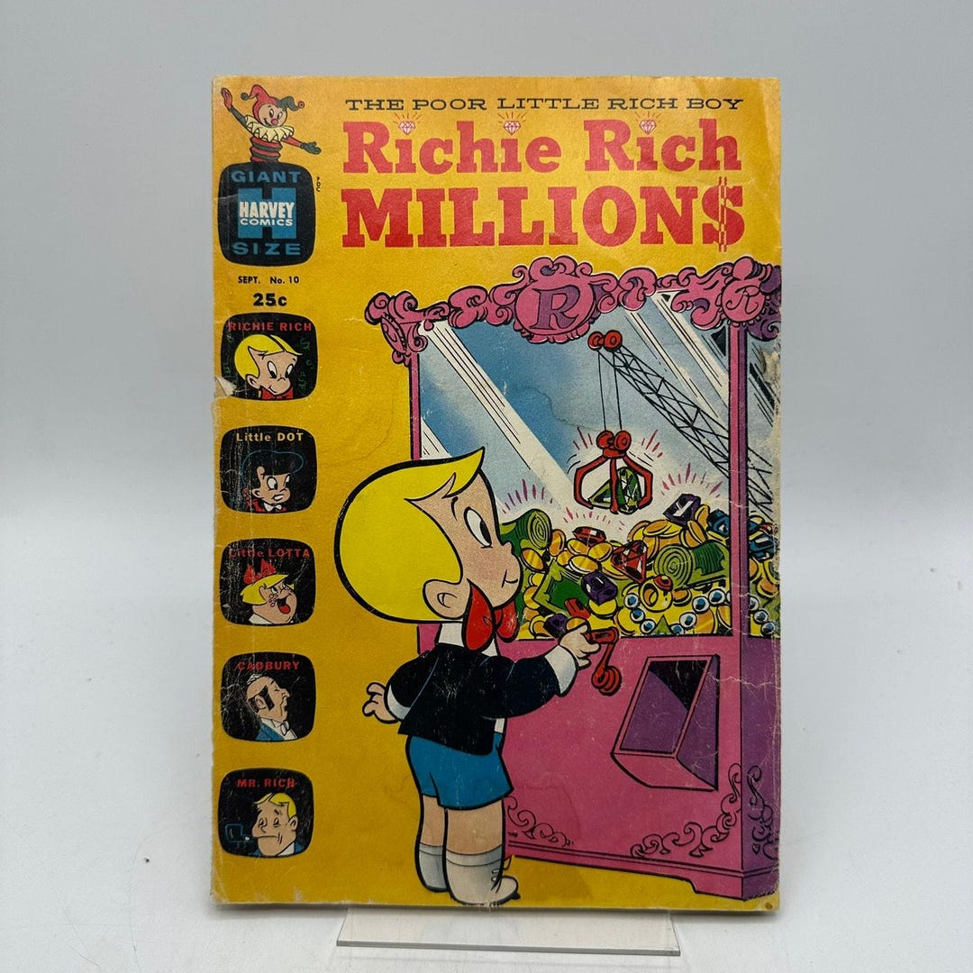 Richie Rich Millions the Poor Little Rich Boy Sept 1964 No 10 Childrens ...