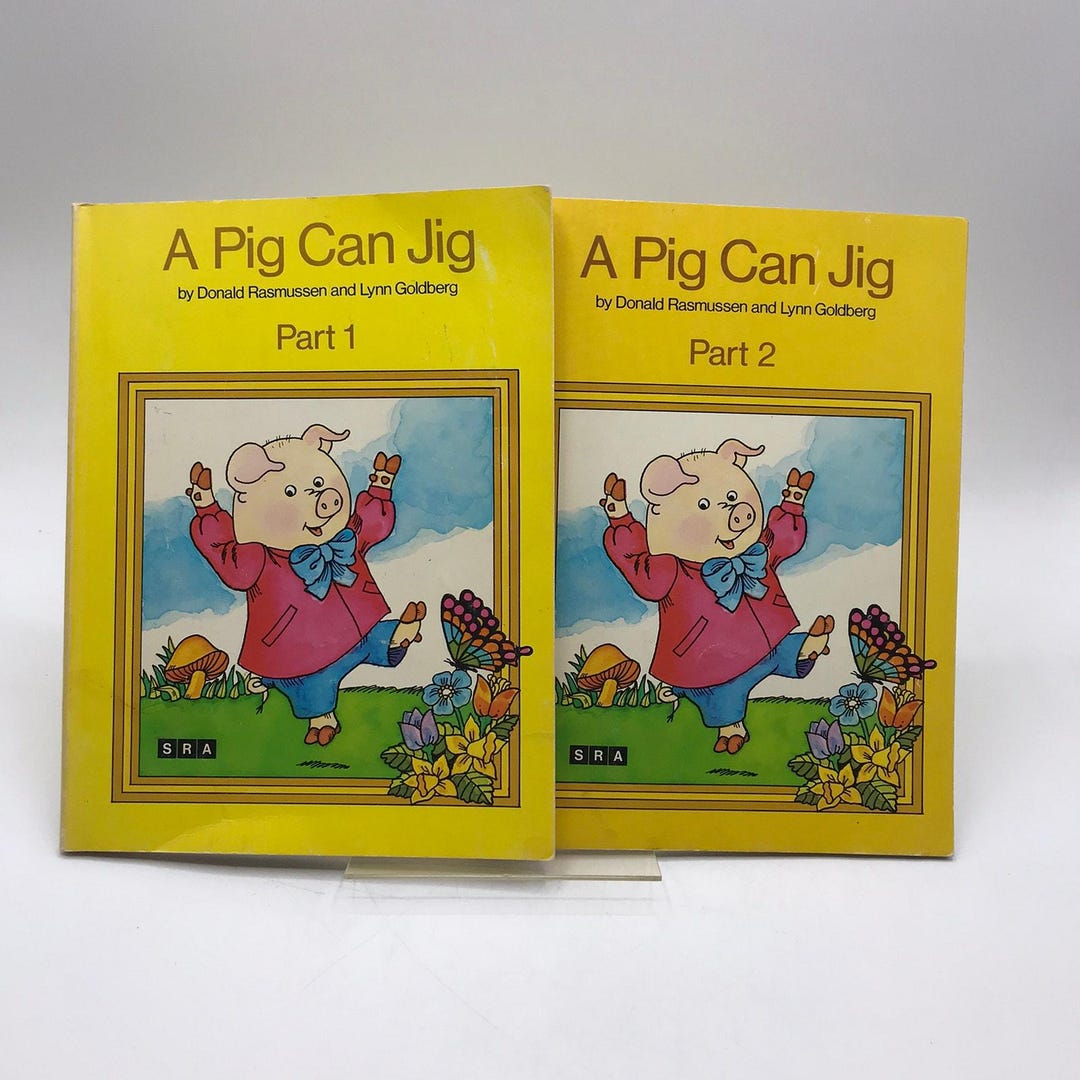 A Pig Can Jig Part 1 and 2 Rasmussen Goldberg Basic Reading Phonics ...