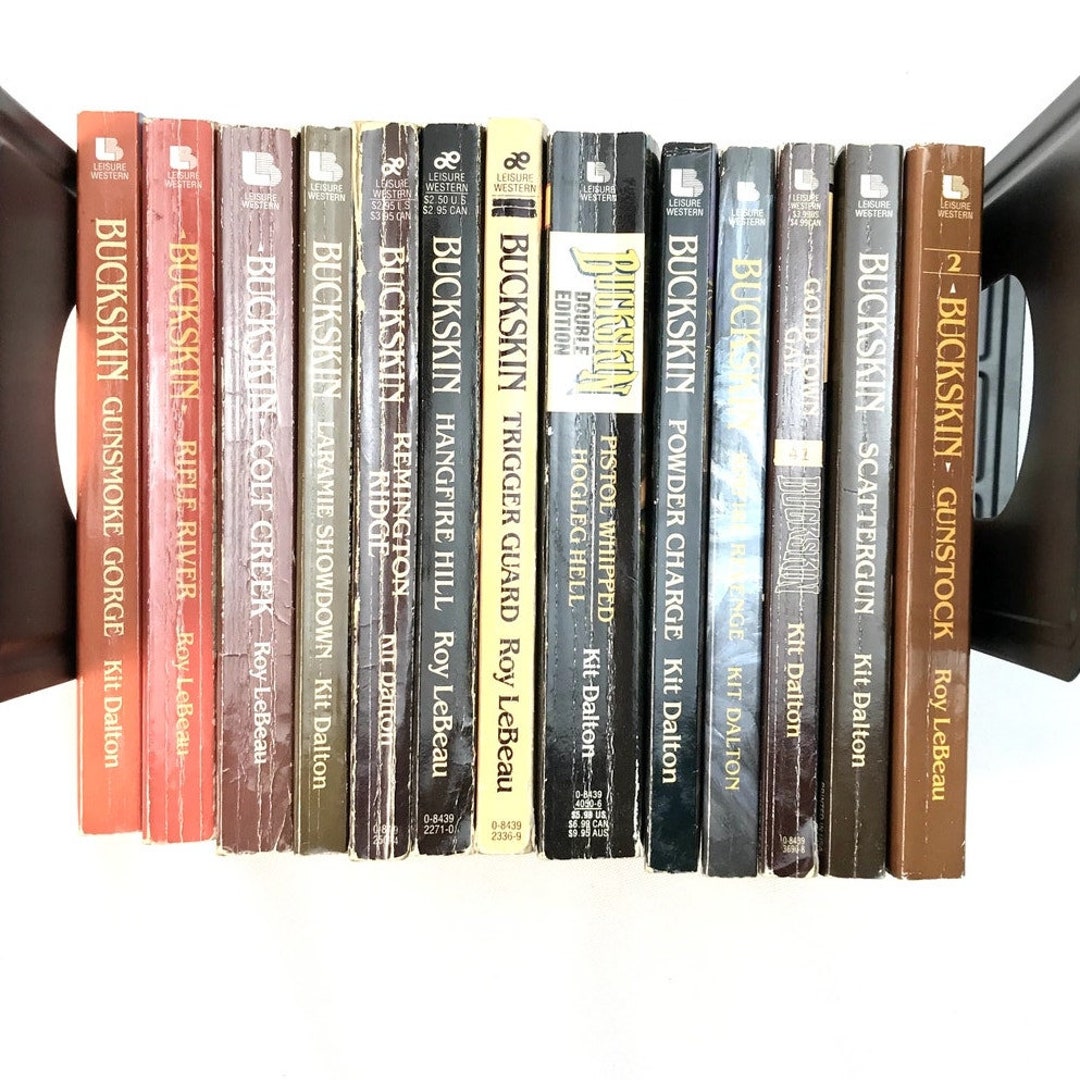 Lot of 13 Leisure Western Buckskin Series Paperback Books Kit Dalton ...