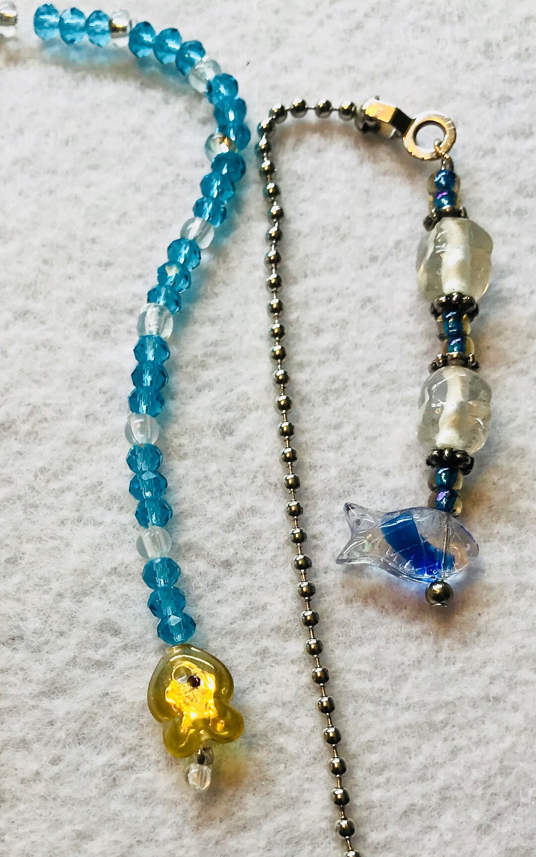 Pull Chain for Ceiling Light Fan. Set of Two Fish Pull Chains. - Etsy