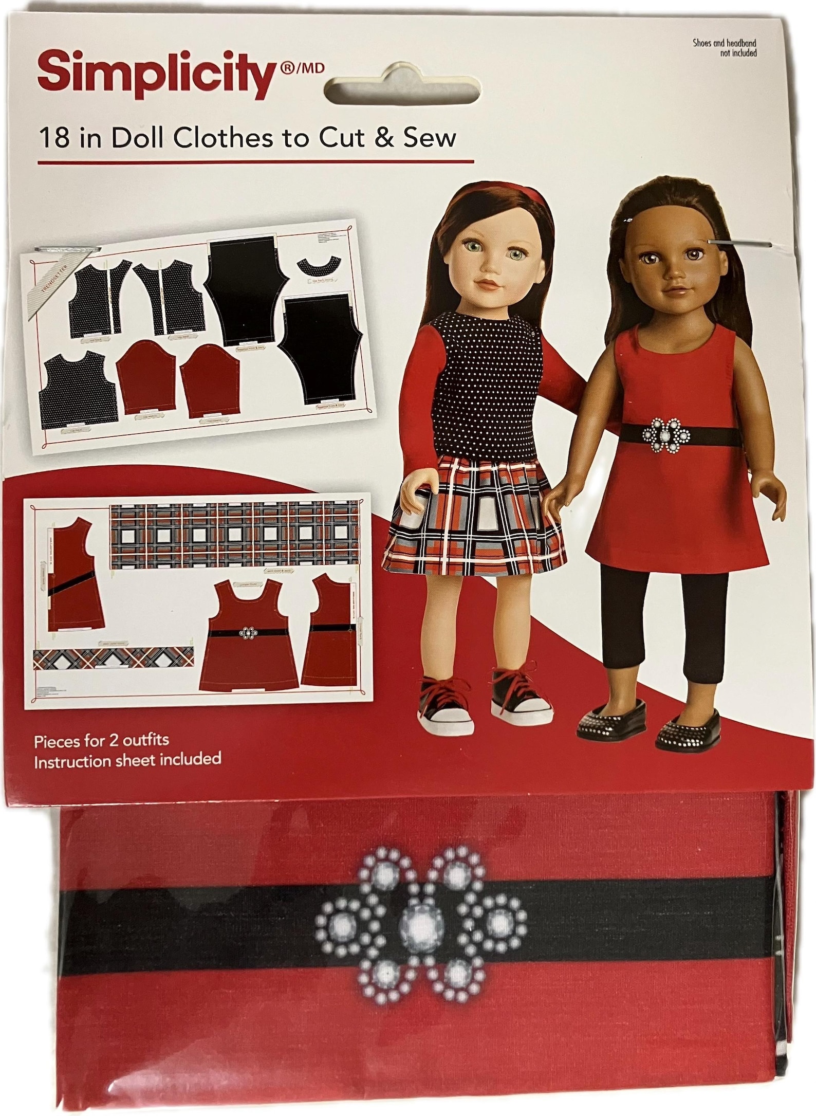 Simplicity / 18 Inch Doll Clothes Pattern to Cut and Sew / Fabric With ...