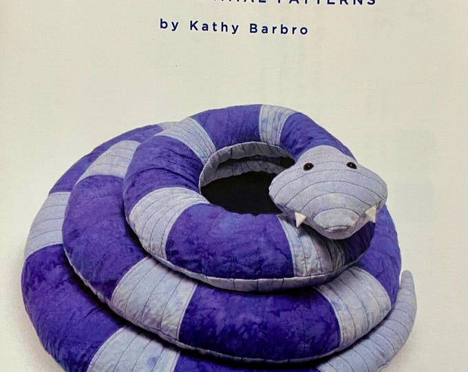 Snake Stuffed Animal Pattern: Rumpled Quilt Skins by Kathy Barbro - Etsy